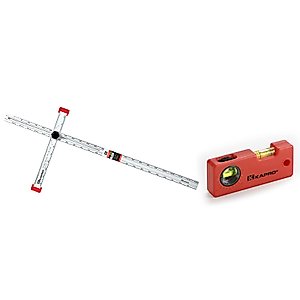Kapro 317 Adjustable T-Square + 245 Mini Level Bundle