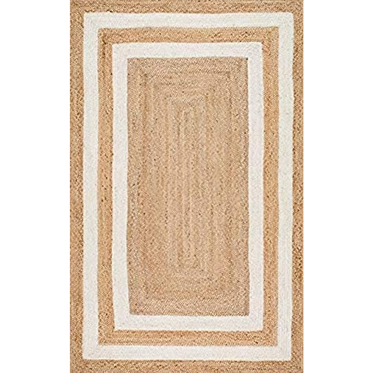 6x9,8x10,9x12,10x14 Ft. Handmade Indian Braided Rug Natural Jute Braided Rug Patio Rug/ Entryway Rug/ Hall Rug/ Kitchen Rug/ Bedroom Rug/ Indian Durrie (4x6 Ft Area Rug)