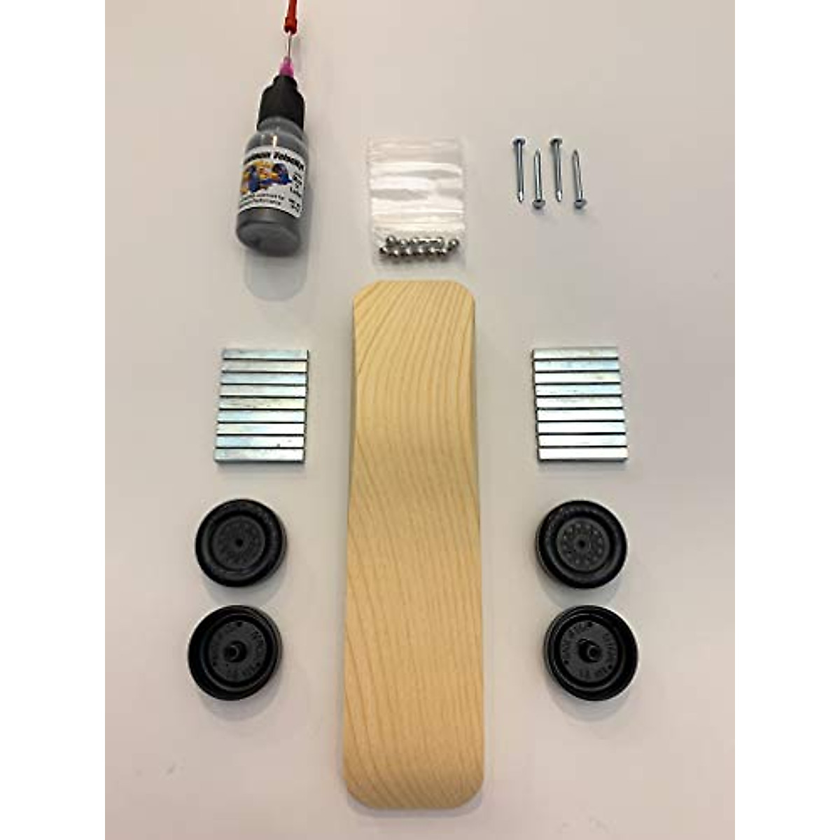 Maximum Velocity Pinewood Car Kit | Includes CNC'd Body, Speed Wheels, Speed Axles, Graphite & Steel Weight | Sports Car Derby Car Kit
