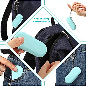 4 Set Silicone Straws with Case Reusable Straws Silicone Foldable Portable Drinking Straw Set for Party Travel Cold or Hot Straw with 4 Carry Case, 4 Cleaning Brushes 7 5/7 Inch Long (Classic Color)