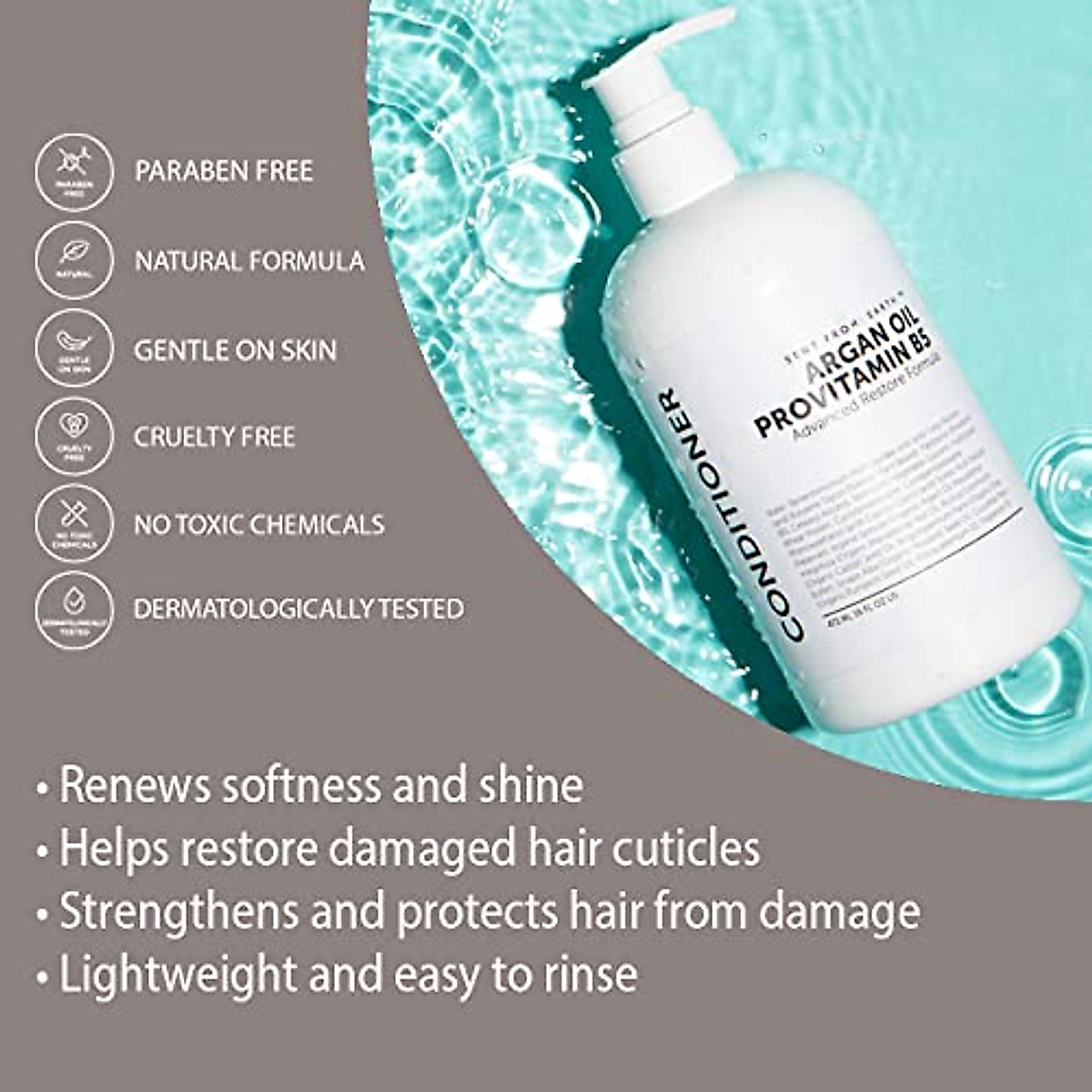 Sent From Earth Argan Oil Provitamin B5 Advanced Restore Formula 16oz.