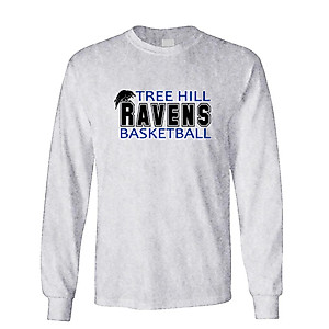 TREE HILL RAVENS tv show one - Long Sleeved Tee, L, Ash