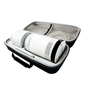 Case for Samsung The Freestyle Projector & Battery Base All Accessories Storage, Compatible with 30” - 100” The Freestyle 2nd Gen EVA Hard Bag Anti-Scratch Anti-Collision (Black)