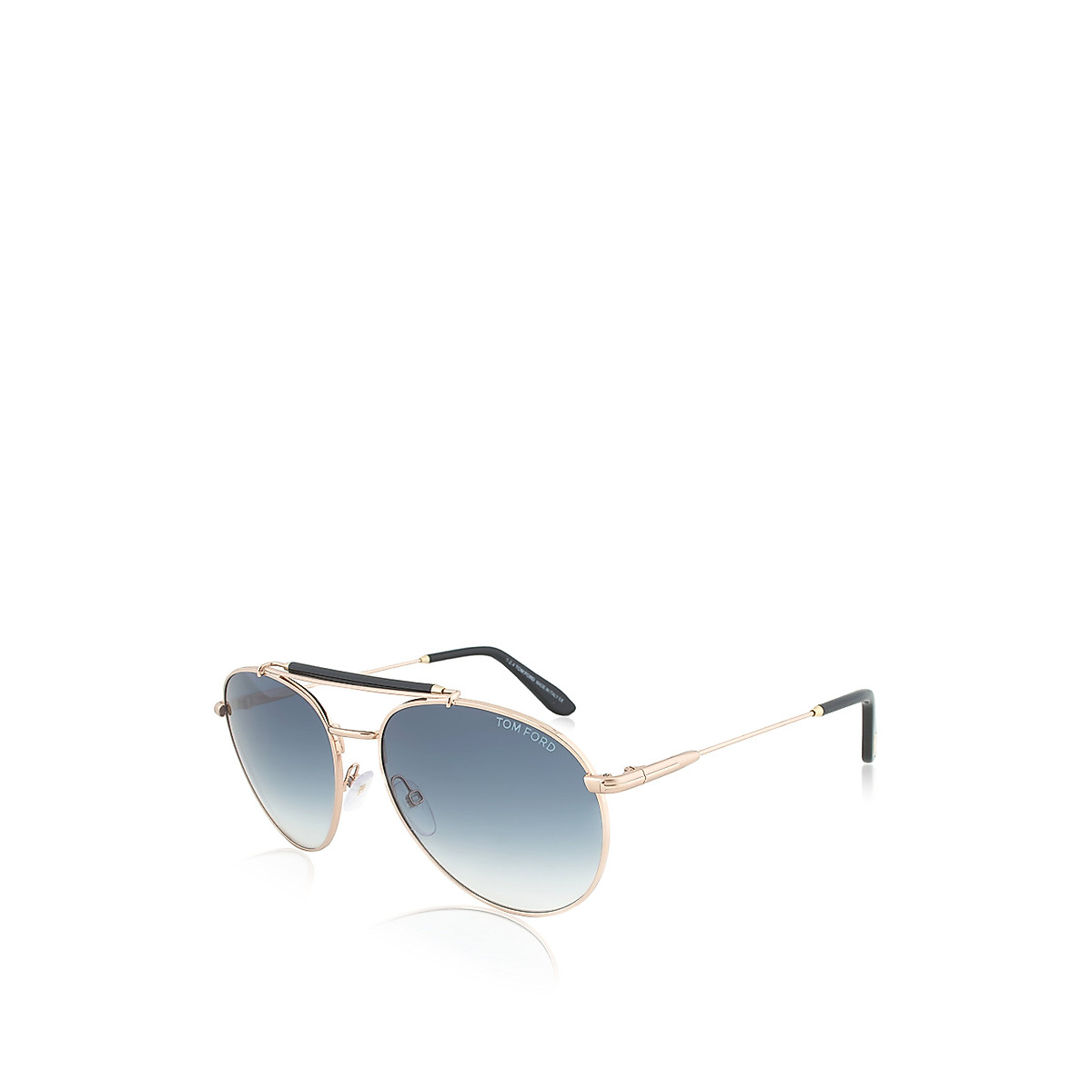 Tom Ford Women's TF0338 Sunglasses, Rose Gold/Black