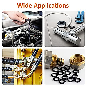 770pcs Rubber O Ring Assortment Kits 18 Sizes Sealing Gasket Washers Made of NBR by HongWay for Car Auto Vehicle Repair, Professional Plumbing, Air or Gas Connections