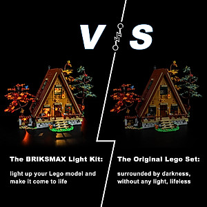 BRIKSMAX Led Lighting Kit for LEGO-21338 A-Frame Cabin - Compatible with Lego Ideas Building Blocks Model- Not Include Lego Set