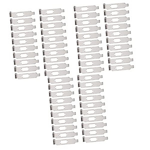 SOLUSTRE Pc Case Pc Case 60 pcs pci Cover Slot Block Back Steel Accessory Computer Bit Output Blank Bracket I Mini L Ventilation Plate for Case Chassis Blanking Deflector Computer Case Computer Case
