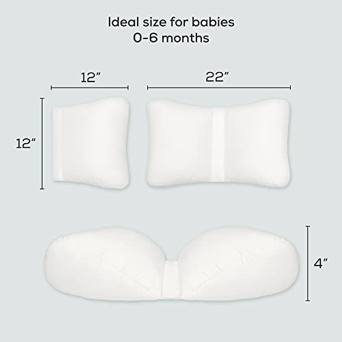 First Landings Newborn Posing Pillows - Photography Props for Baby Boy or Girl Photoshoots - Butterfly Wedge Posing Pillow