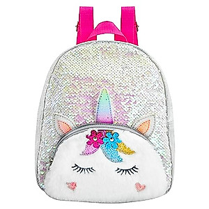 PinkSheep Mini Backpack for Kids Girls, Toddler Bag Backpacks, Cute Unicorn Lightweight Preschool for Kindergarten 3-10 Years Old Girl