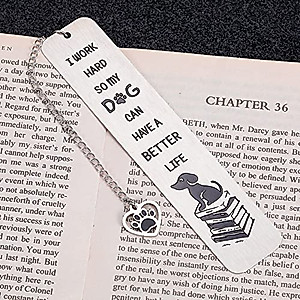 Funny Bookmark Gifts for Women Men Dog Lover Friends Inspirational Birthday Christmas Gift for Coworker Boss Book Lover Bookmark for Dog Mom Dog Dad Stocking Stuffer Valentine for Son Daughter Him Her