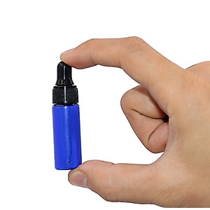 Furnido Dropper Sample Bottles For Essential Oils,5ml 35 Pack Multicolored Little Glass Dropper With Pure Dropper Sample Tubes&Black Screw Cap For Travel Perfume Aromatherapy Cosmetic Container