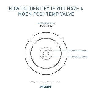 Moen Align Brushed Nickel Posi-Temp Pressure Balancing Modern Shower Trim Kit without Showerhead Valve Required, T2192NHBN