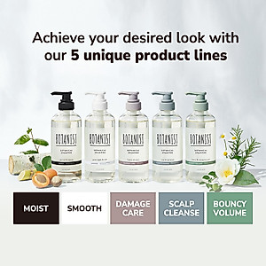 Botanist Moisturizing Hair Conditioner Treatment, Natural & Organic Japanese Haircare for Dry & Frizzy Hair, Botanical Scalp Treatment with Pump, Grapefruit & Sage, Scalp Cleanse, 17.2 Oz / 490g