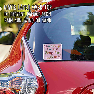 It's Me Hi I'm The Problem It's Me Stickers for Water Bottles, Phone, Laptop, Skateboard, Car Pack 3 Pcs Size 3"