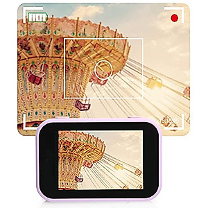 01 Children Camera, Fast Charging Previewing Taking Photos Video Camera, for Girls Kids(Pink)