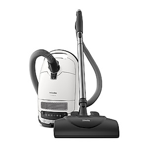 Miele Complete C3 Cat and Dog Powerline Vacuum Cleaner for Removing Pet Hair, in Lotus White