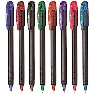 Pentel Energel Roller Gel Pen 0.7mm Metal Tip, 8 Assorted Colors, (Pack of 1)