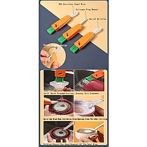 4 Pieces Bottle Brush Set, Long Handle Wine Decanter Cleaning Brush + Straw Cleaner Brush + Thermos Lid Cup Brush for Cleaning Baby Bottle Goblet