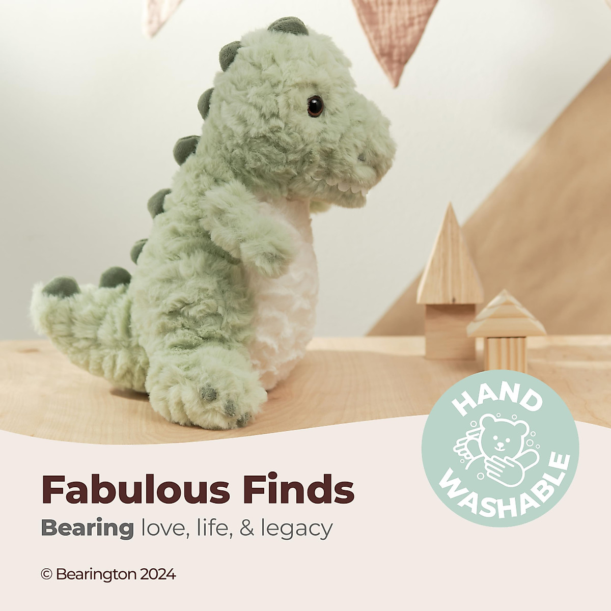 Bearington Rex The T-Rex Dino Plush, 12 Inch Dinosaur Stuffed Animal