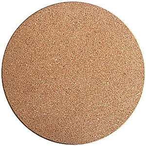 4-Pack Cork Trivets, Hot Pots Pans Holder, 7.5 x 7.5 x 0.4 Inches, Round Cork Coaster for Dishes