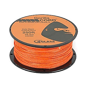 GT Tools Glass Technology - Gorilla Cord Auto Glass Cutting Line - 250 ft | Premium Quality Cutting Line for Precision Windshield Removal | Strong and Reliable Tool for Professionals