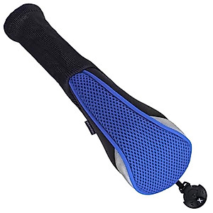 Andux 4pcs/Pack Long Neck Golf Hybrid Club Head Covers Dial No. Tag CTMT-02 Blue