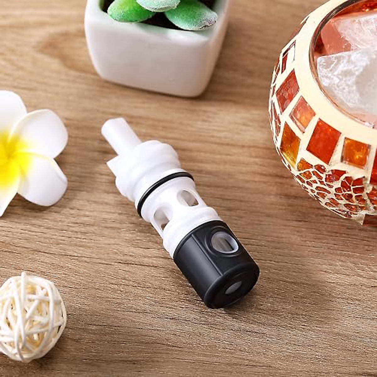 Enhon Shower Diverter Cartridge, Compatible with Glacier Bay and Danze 3 Handle Tub and Shower Faucets, Plumbing Diverter Cartridge Replacement, Faucet Stem Diverter, 1 Piece Bath Diverter Assembly