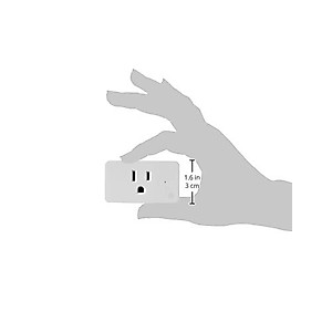C by GE On/Off Smart Plug with Smart Bridge, Alexa + Google Home Compatible, Bluetooth/Wi-Fi Enabled Smart Outlet for Smart Homes, White, 1-Pack (Packaging May Vary)