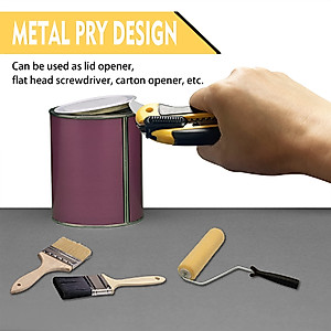 XW 4-pack 18mm Snap-off Blade Box Cutter, Razor Blade Utility Knife, Extra 10 Blades Included