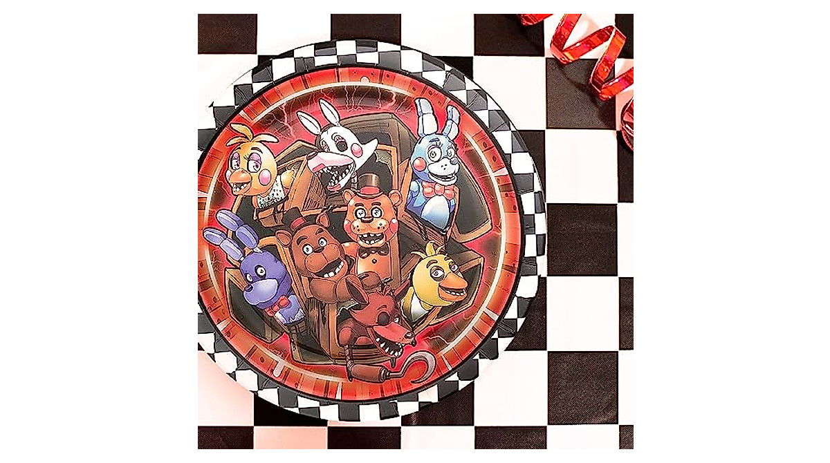 FNAF Party Plates - 24 Count Birthday Supplies