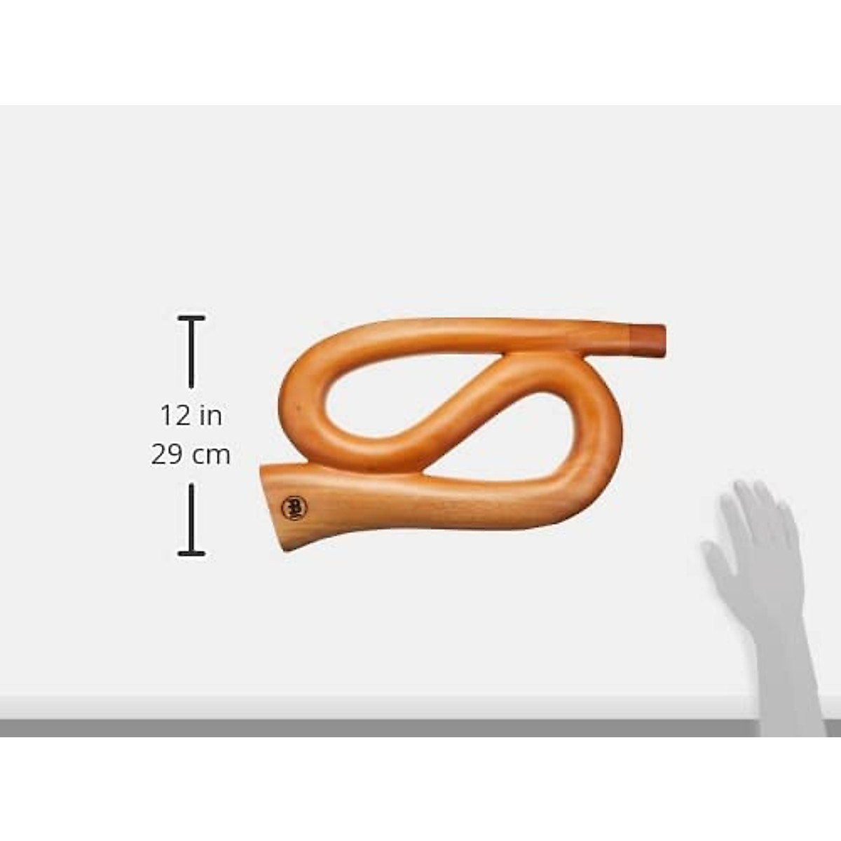 S-shaped Professional Didgeridoo for Meditation, Sound Healing Therapy, Yoga and Circular Breathing — NOT MADE IN CHINA — Mahogany Wood, 2-YEAR WARRANTY