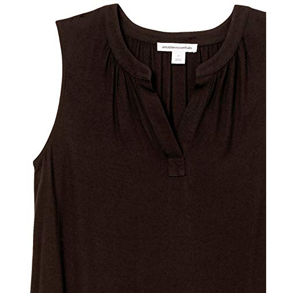 Amazon Essentials Women's Sleeveless Woven Shift Dress, Black, X-Small