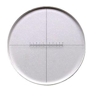Microscope Accessories Kit 0.1mm Microscope Eyepiece Micrometer Concentric Reticle Cross Line Microscope Slides (Color : 23mm)