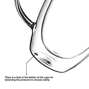 MEWAY 16oz Double Wall Glass Coffee Mugs with Handle,Insulated Coffee Glass,Clear Espresso Cups,Glass Cappuccino Cups,Tea Cups,Latte Cups,Beverage Glasses,Heat Resistant,2 Pack