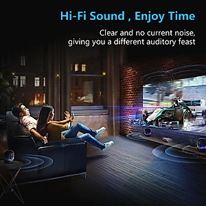CERRXIANR Bi-Directional 2-Way 3.5mm RCA Stereo Audio Switcher, 2 Input 1 Output / 1 Input 2 Output Audio Splitter Switcher Box, One-Key Mute Button for Headphones, Speaker Computers, Laptops etc