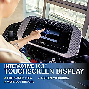 XTERRA Fitness TRX5500 Premium Performance Series Folding Treadmill, Large XTRASoft Cushioned Running Deck, LCD Display, Handlebar Speed and Incline Controls, Variety of Programs, FTMS Bluetooth