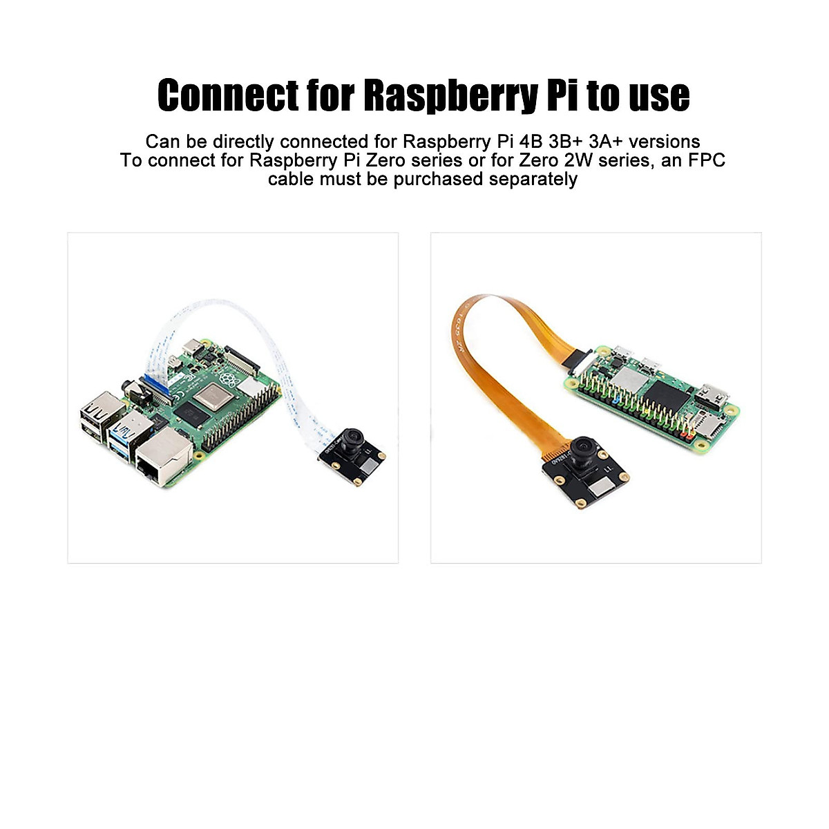 Hilitand for Raspberry Pi Camera, 1MP OV9281 Sensor Fixed Focus Camera Module with 120 Degree Wide Angle for Raspberry Pi 4B 3B 3A Zero 2 W CM3