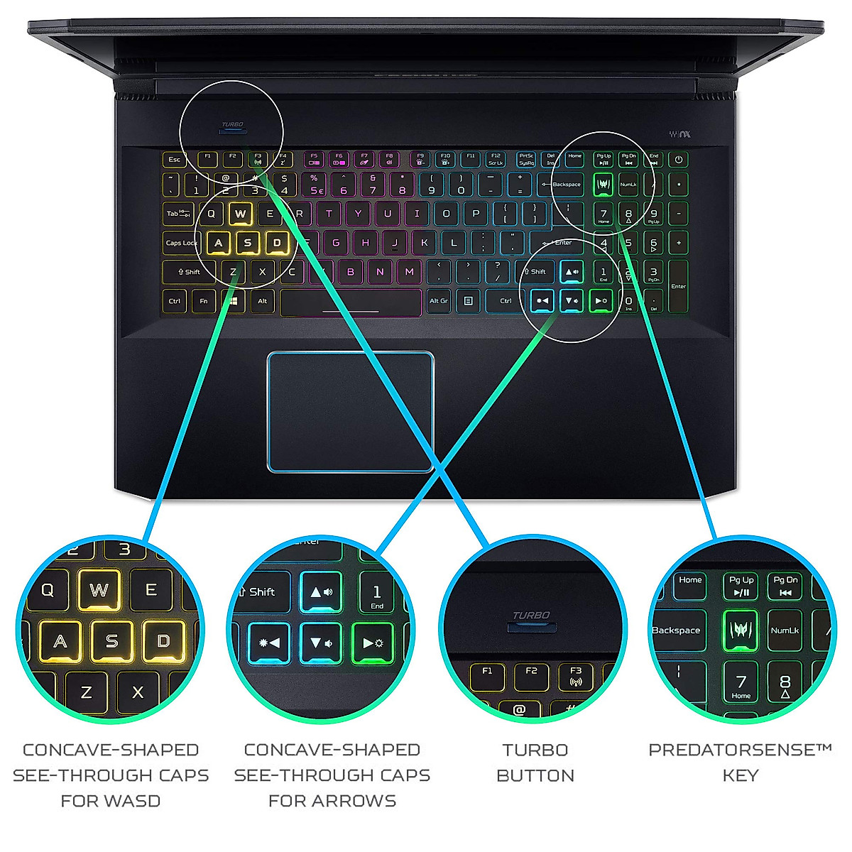 Acer Predator Helios 300 Gaming Laptop, Intel i7-10750H, NVIDIA GeForce RTX 2070 Max-Q 8GB, 17.3" FHD 144Hz 3ms IPS Display, 16GB Dual-Channel DDR4, 1TB NVMe SSD, WiFi 6, RGB Keyboard, PH317-54-70Z5