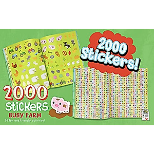 2000 Stickers: Busy Farm Activity and Sticker Book for Kids Ages 3-7 (Puzzles, Mazes, Coloring, Dot-to-Dot, And More!)