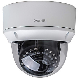 2.8-12mm Varifocal len Dome CCTV Security Camera 4 in 1 Output HD-TVI/AHD/CVI/CVBS 1000TVL Sensor, IP66 Vandal Proof and Weather Proof, 100 ft IR Smart, Dual Voltage with Wall Mount