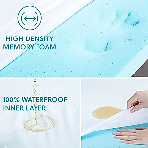 GOHOO PET Orthopedic Memory Foam Dog Bed, Cooling Dog Beds for Extra Large Dogs -Waterproof Pet Bed for Crate with Removable Washable Cover, XL(41inch,90Lbs)