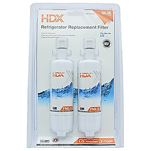 HDX FML-3 Replacement Water Filter / Purifier for LG Refrigerators (2 Pack)