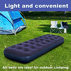 DIMAR GARDEN Single Size Air Mattress Inflatable Camping Bed Sleeping Pad,Include Pump