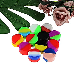 ooDuo 5ml Silicone Containers Wax 50pcs Non-Stick Mini Round Kitchen Jar Multi Use Storage Cream Bottle Random Color