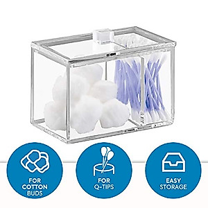 iDesign Clarity Wall Mount Nail Polish Storage Rack with 3 Shelves for Bathroom, Vanity, Closet, Bedroom, Set of 1, Canister