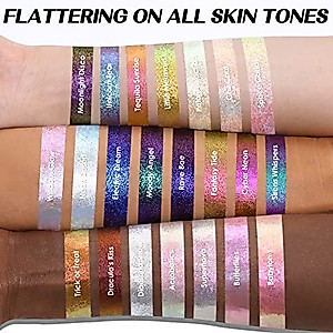 FOCALLURE Chameleon Cream Eyeshadow,Intense Color Shifting Creamy Eye Shadows,Eye Makeup with Highly Pigmented Metallic,Shimmer,Multi-Reflective Finishes,Long-Lasting with No Creasing,Chit Chat