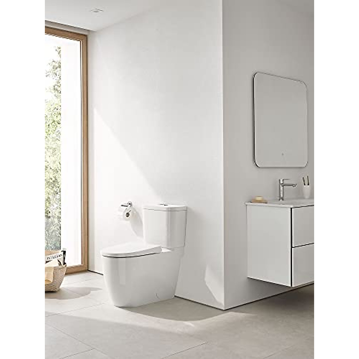 GROHE 39678000 Essence 1.28/1.0gpf Dual Flush Toilet Tank Only, Alpine White