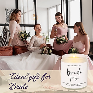 PETALSUN Bride Gifts, Engagement Gift, Bride to Be Gifts, Engagement Gifts for Her, Couples, Bridal Shower Gifts, Handmade Lavender Natural Soy Wax Candle (7oz)