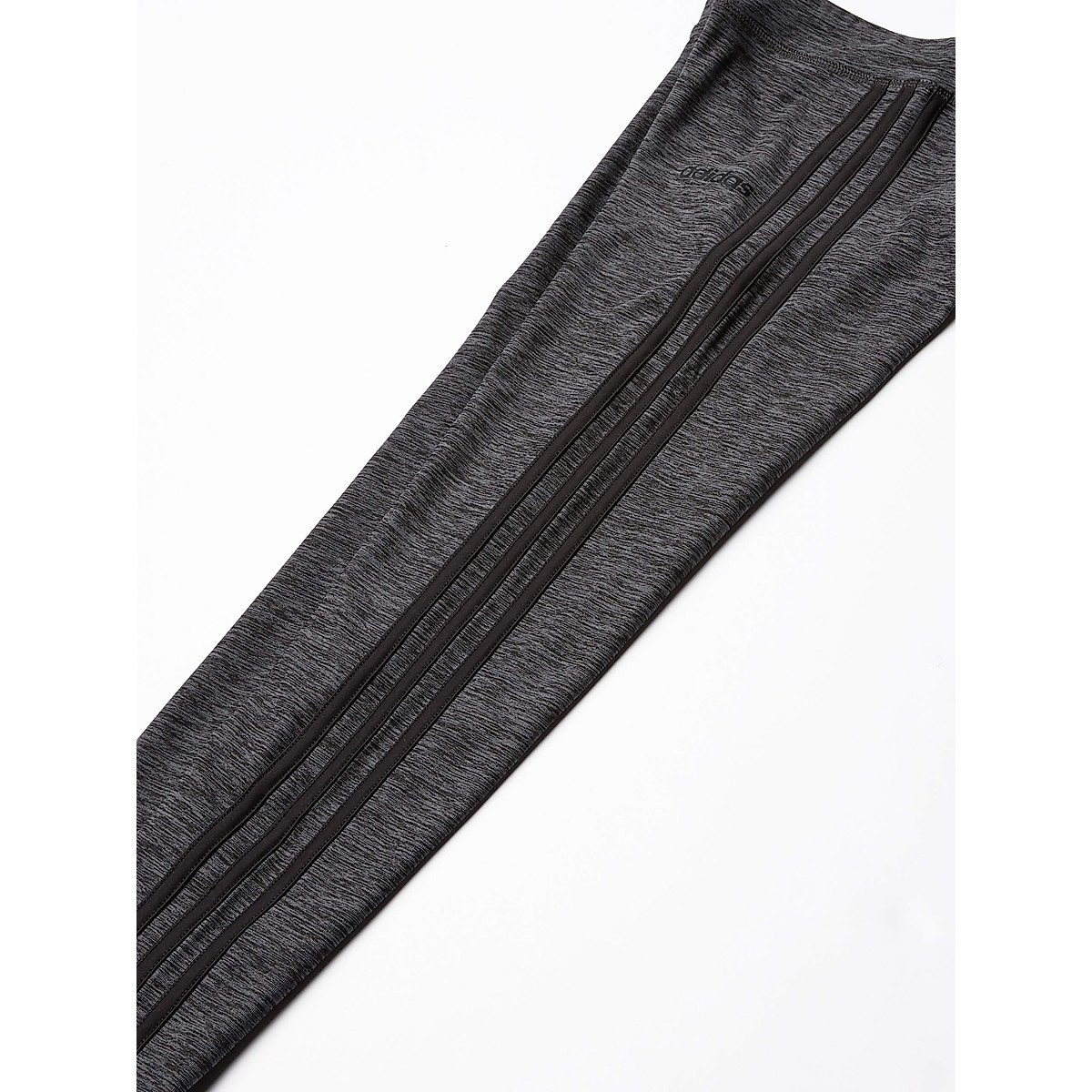 adidas Kids Girls' Performance Tight Three Stripe Leggings - L - Gray/Black