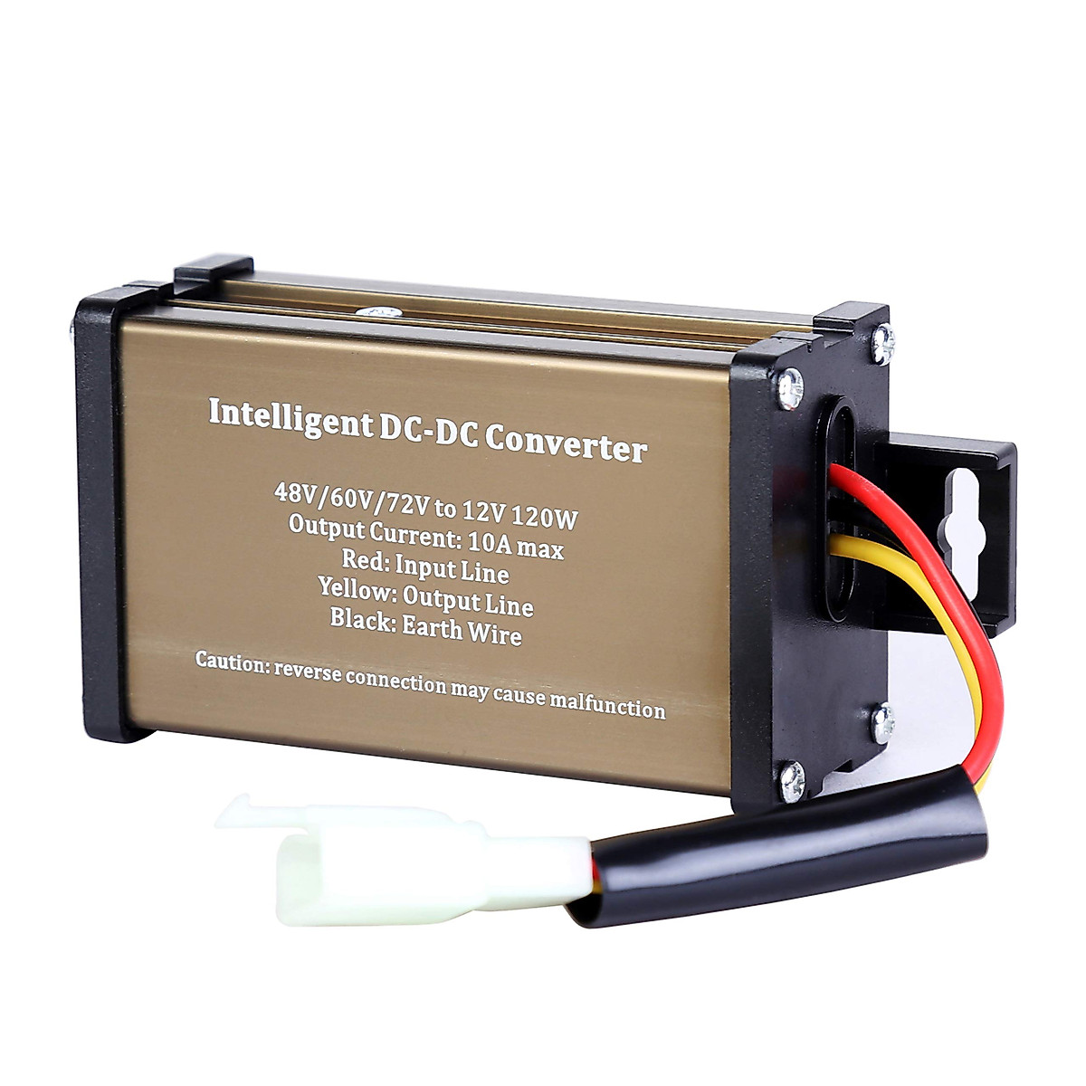 Pro Chaser DC-DC 72V 60V 48V Volt Voltage to 12V Step Down Voltage Reducer Regulator 180W 15A for Scooters & Bicycles Golf cart (10A 72v-12v)